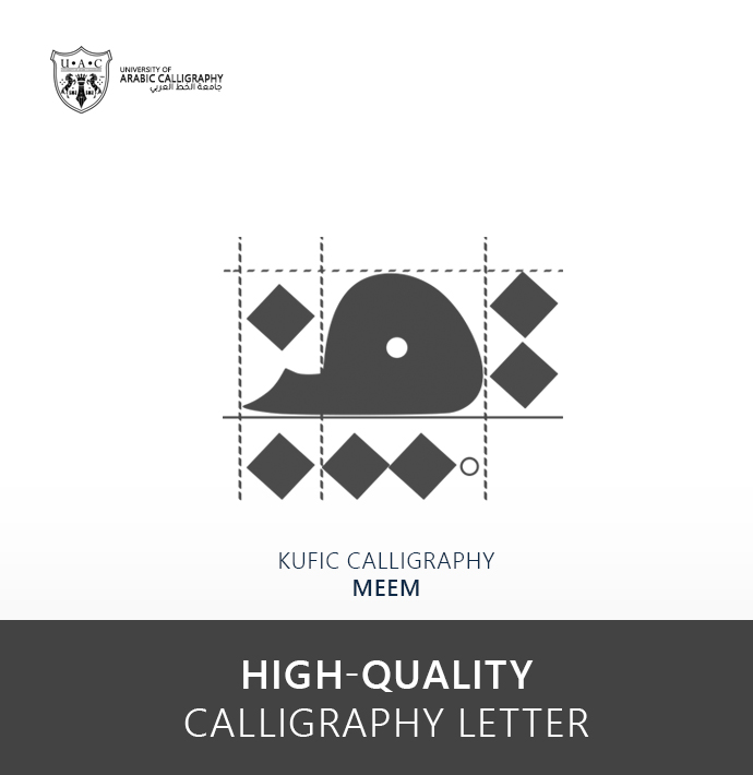 Kufic Calligraphy:Letter Meem | University of Arabic Calligraphy
